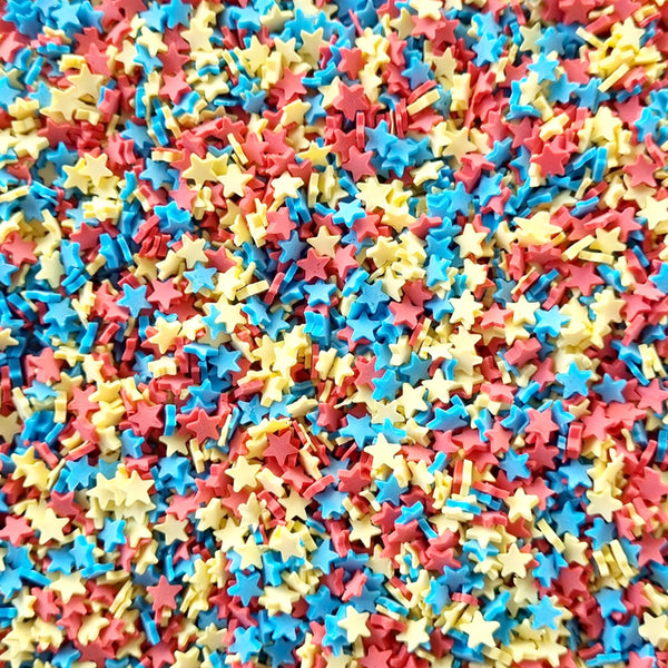 Mooey Gooey Slimes - Blue Red Yellow Star Sprinkles - Australia